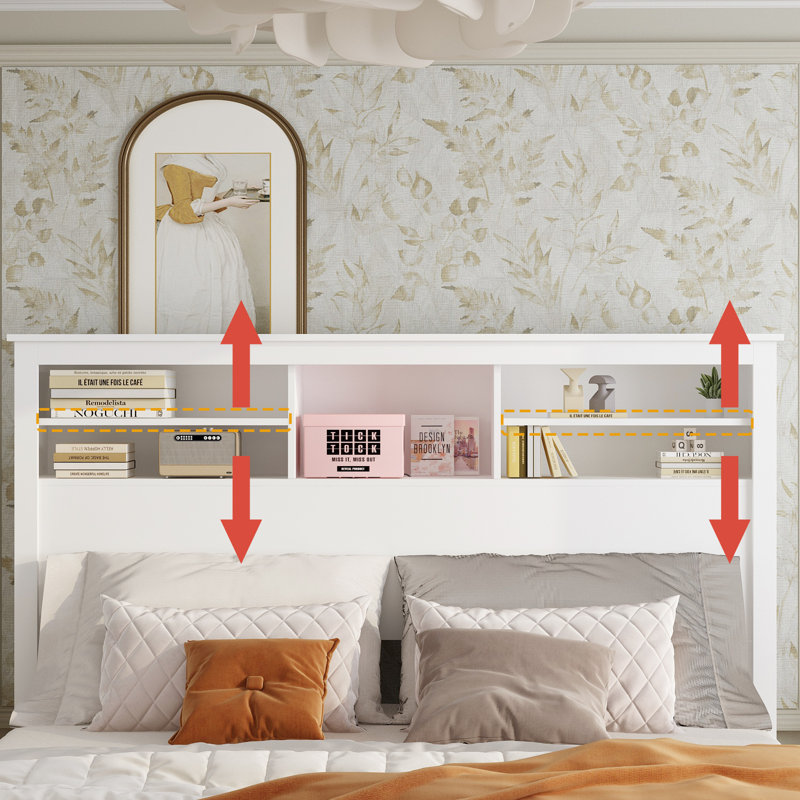 43 H X 65 W Queen Bookcase Headboard